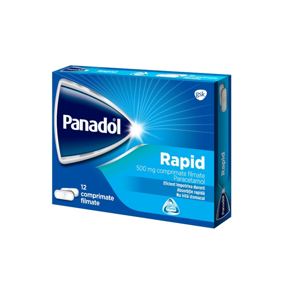 PANADOL RAPID 500MG X 12CPR FILM - Anafarm Medical